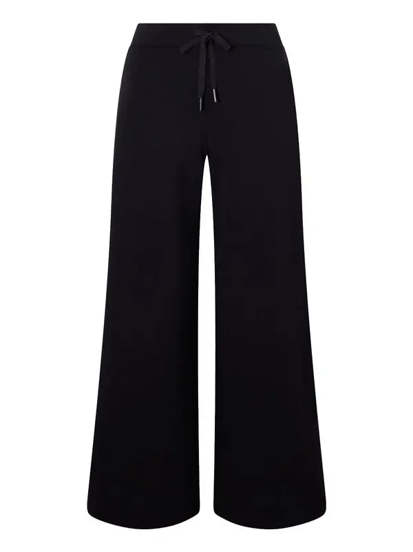Spanx Airessentials Stretch-jersey Wide-leg Sweatpants - Black
