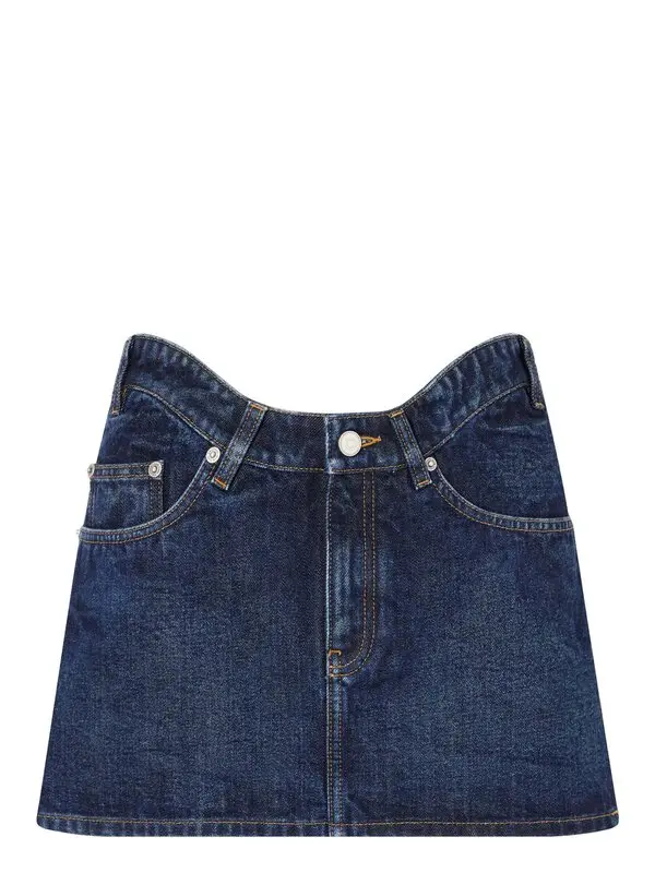 JEAN PAUL GAULTIER Denim Mini Skirt - Blue