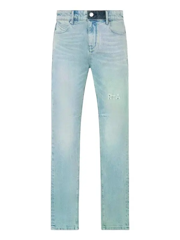 RtA Bryant Logo Skinny Jeans - Blue