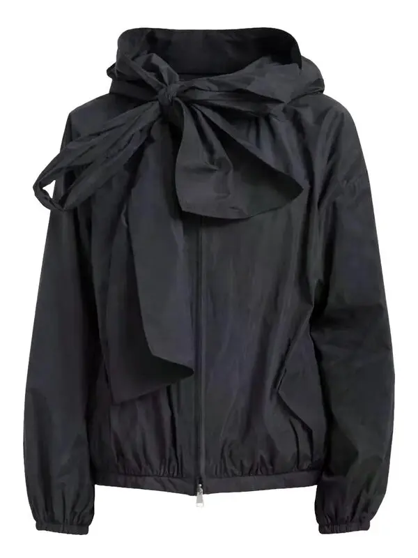 Moncler Bow Hooded Jacket - Blue