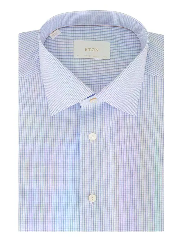 Eton Check-pattern Shirt - Blue