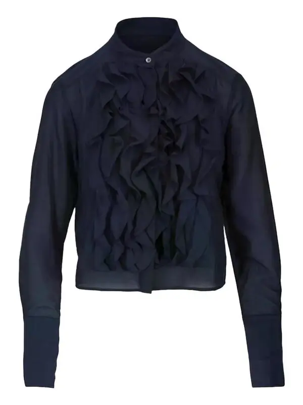 TWP Ruffled Blouse - Blue