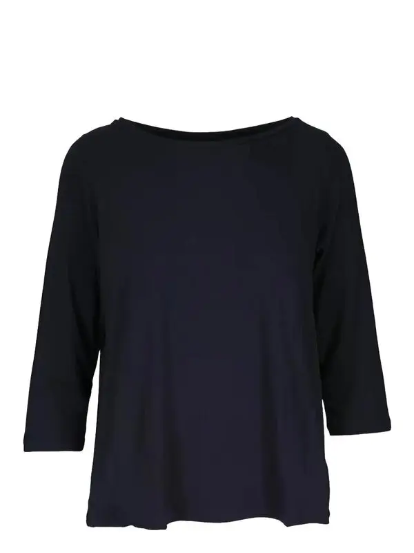 Majestic Filatures 3/4 Sleeve Knit Top - Blue
