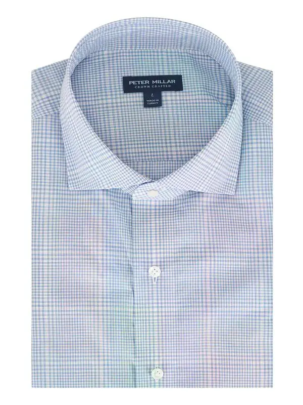 Peter Millar Checked Shirt - Blue