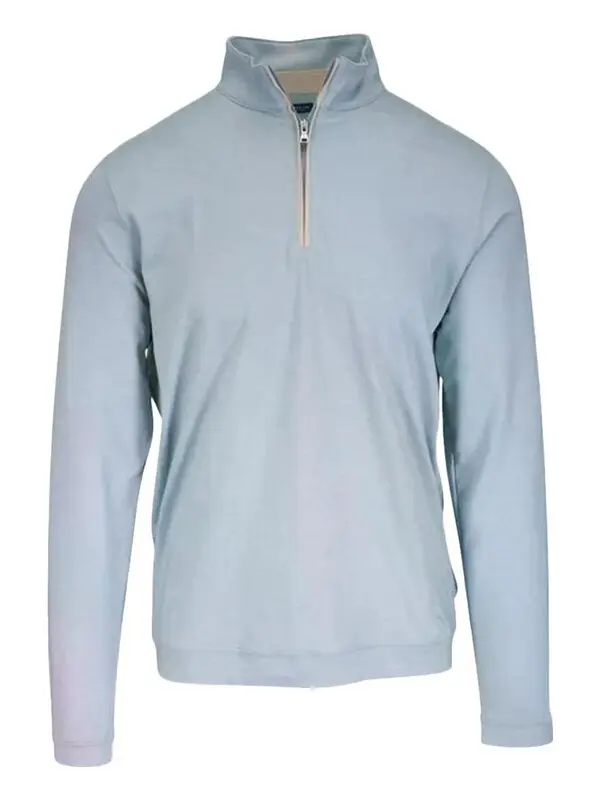 Peter Millar Albatross Quarter-zip Polo Shirt - Blue