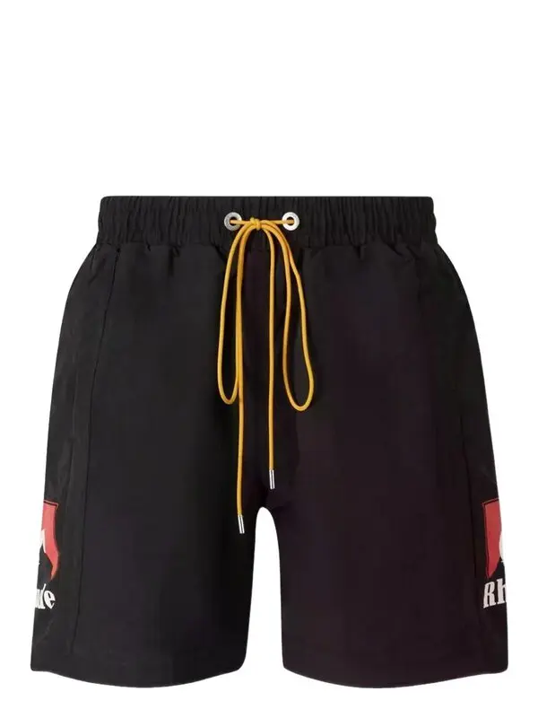 Rhude Drawstring Shorts - Black