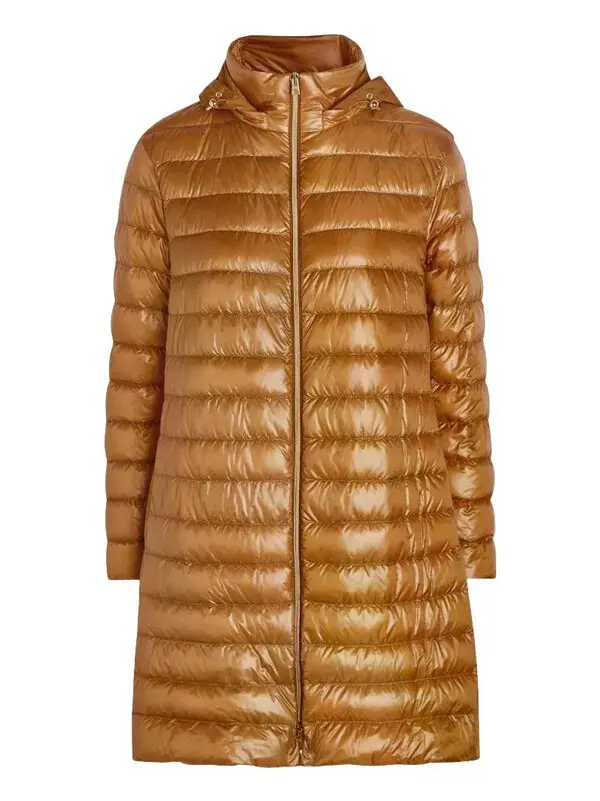 Herno Hooded Padded Coat - Brown