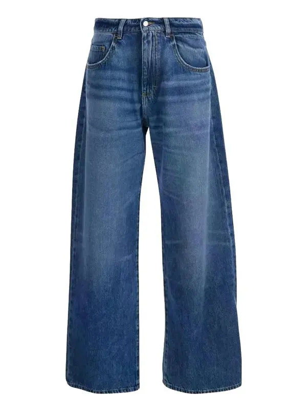ICON DENIM LOS ANGELES Five-pocket Wide-leg Jeans - Blue