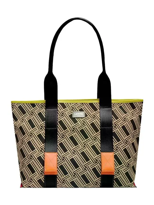 LANCEL Medium Jacquard Tote Bag - Neutrals