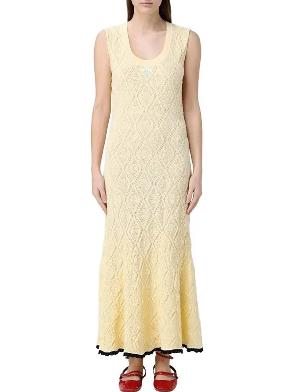 SELF-PORTRAIT Sleeveless Dress - Beige