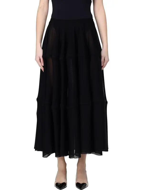 Alaïa Tiered Skirt - Black