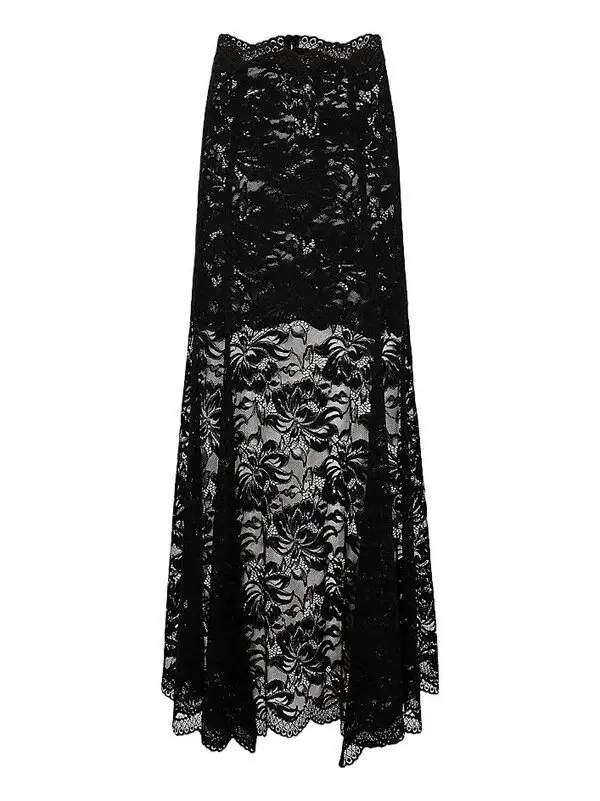 Rabanne Lace Maxi Skirt - Black