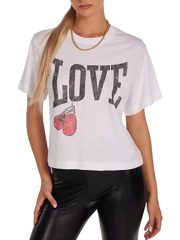 Lauren Moshi Rue Vintage Boxing Love T-shirt - White
