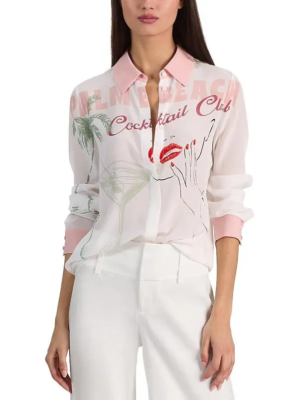 Alice + Olivia Willa Blouse - Cocktail Club