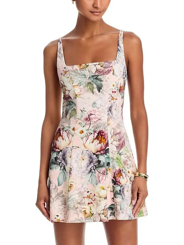 Alice + Olivia Julia Mini Dress - Sweet Peony