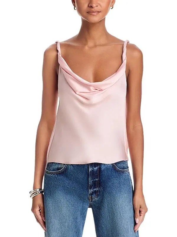 Alice + Olivia Monique Twist Strap Top - English Rose