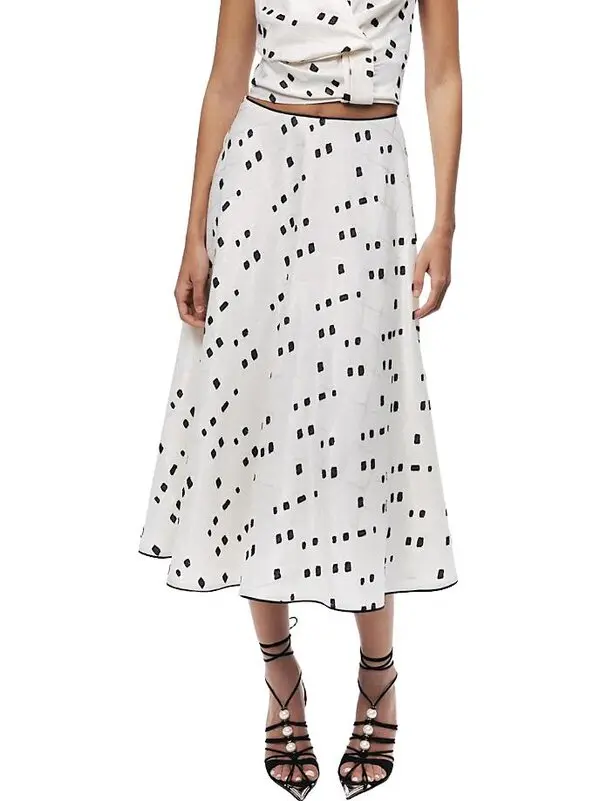 NOCTURNE Printed Midi Skirt - Multi-colored