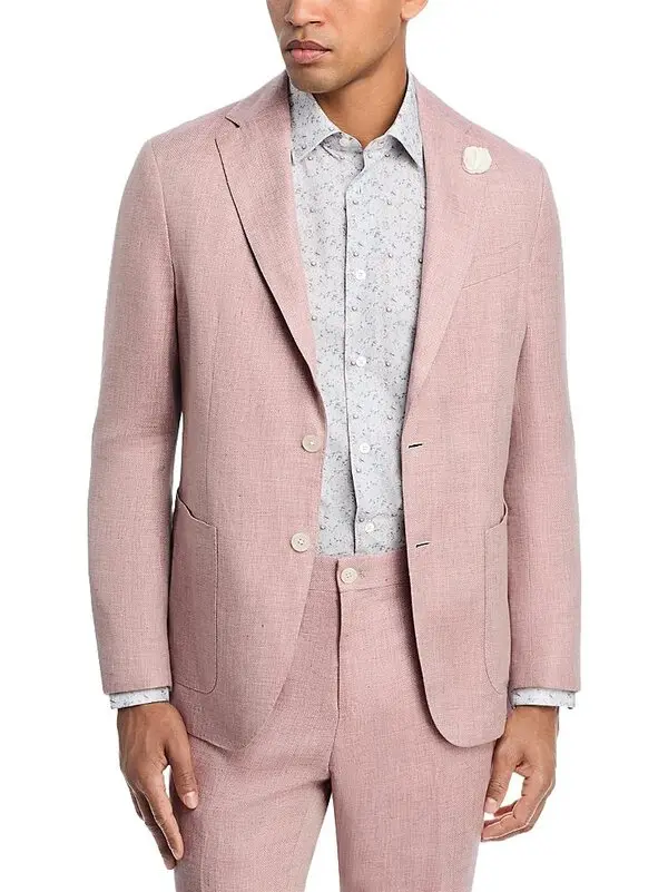 BOSS Hanry Slim Fit Textured Sport Coat - Light Pastel Pink