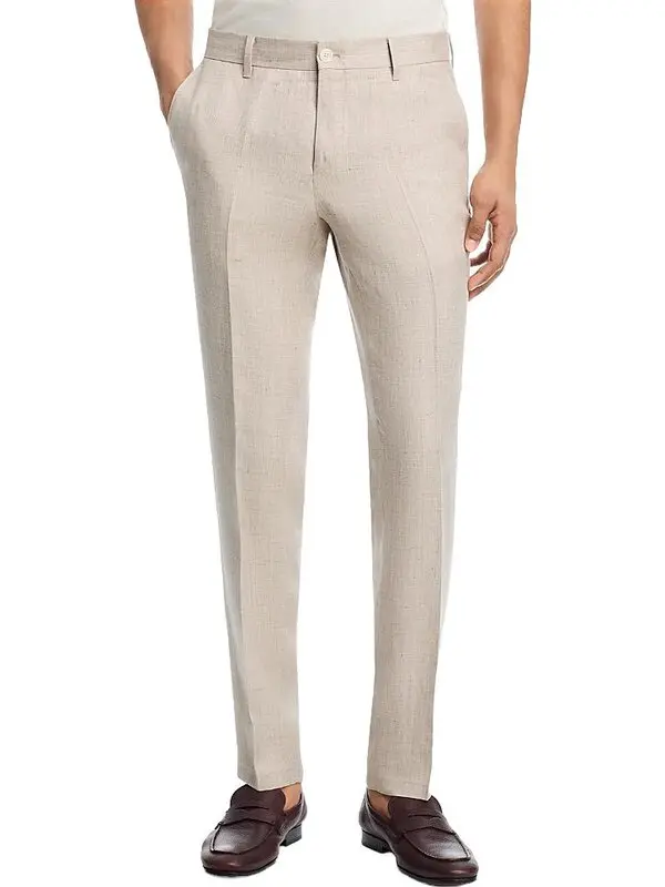 BOSS C-genius Slim Fit Suit Pants - Tan
