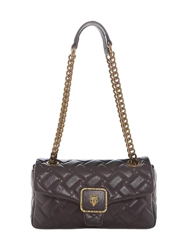 Kurt Geiger Pimlico Quilted Leather Shoulder Bag - Black