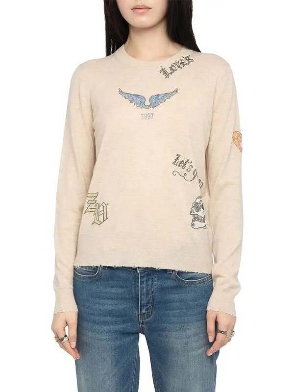 Zadig&Voltaire Miss Cashmere Sweater - Cream