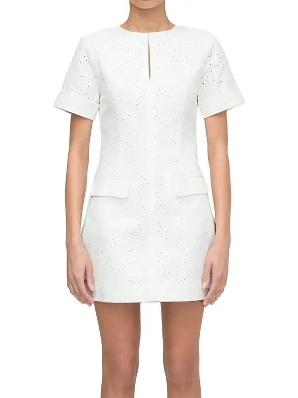 Hill House Home The Renata Mini Dress - Ivory Eyelet