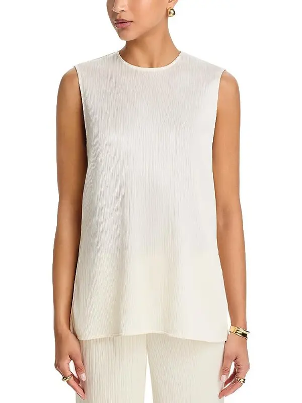 ANINE BING Malia Textured Top - Cream