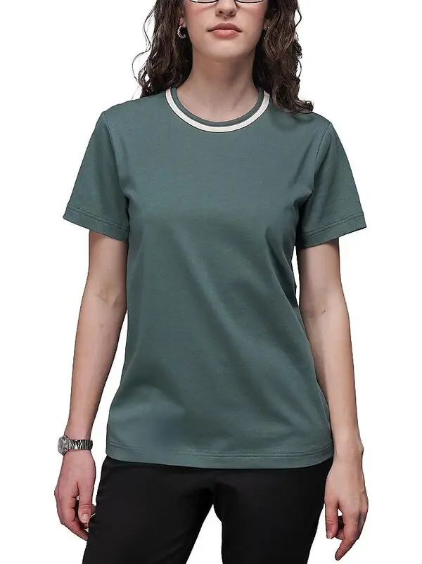 WILDFANG Ringer Tee - Dark Teal/white