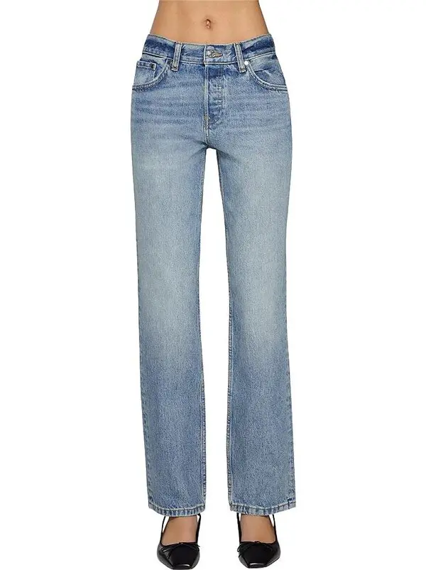 EB DENIM Ariel Mid Rise Wedgie Jeans - Luca