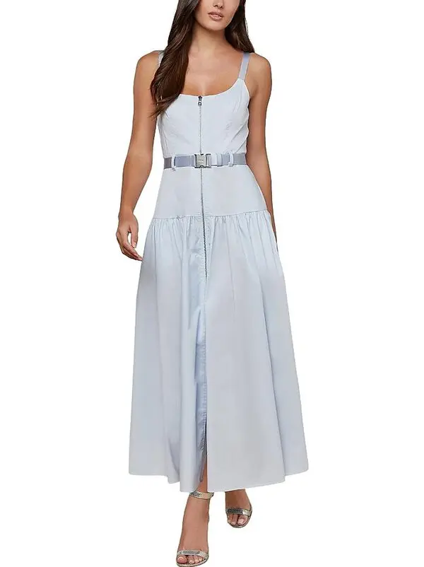 L'Agence Rima Zippered Dress - Pale Mist