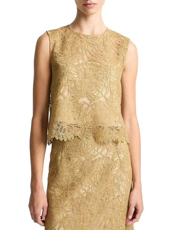 Vince Lace Top - Soft Gold