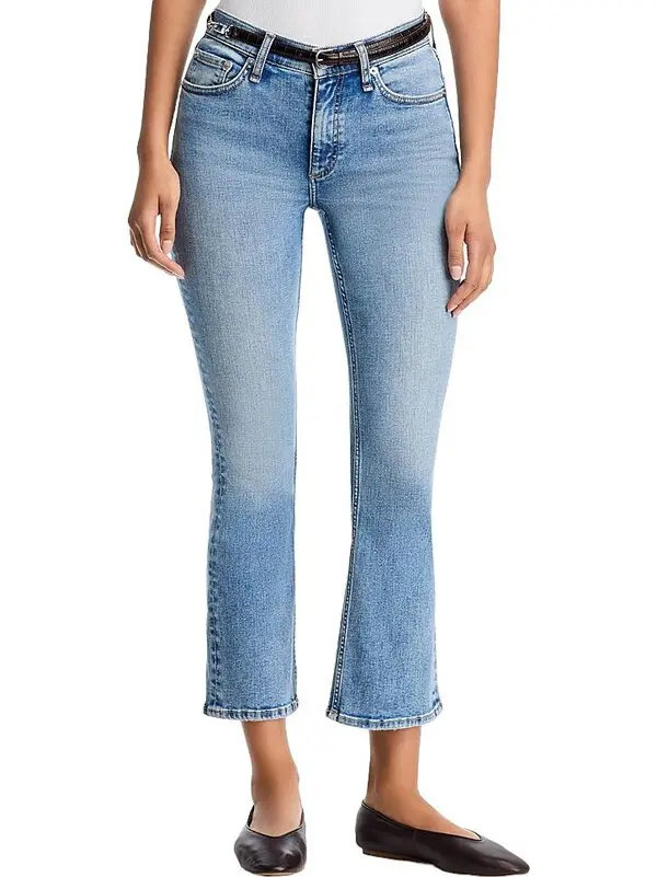 Rag & Bone Flexi Peyton Mid Rise Ankle Jeans - Tansy