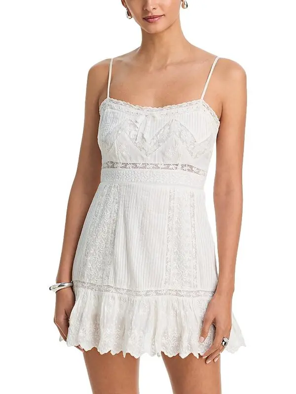 LoveShackFancy Zuri Dress - White