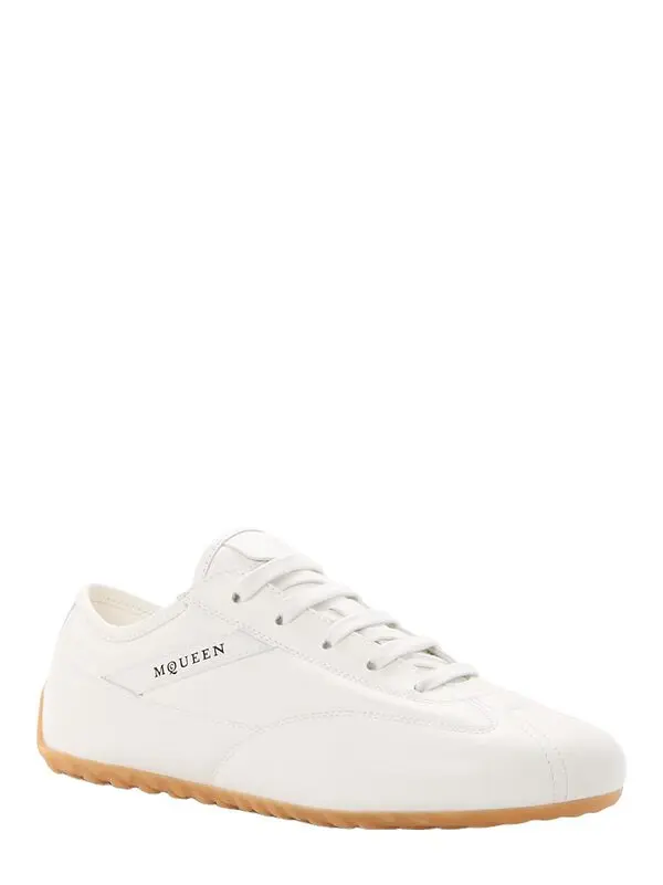 Alexander McQueen Leather Sneakers - Dark Sand