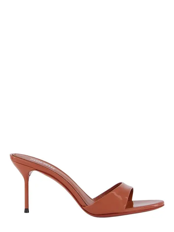 Paris Texas 70mm Patent Leather Lidia Mules - Orange