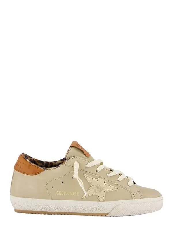 GOLDEN GOOSE Super-star Nappa Leather Sneakers - Beige