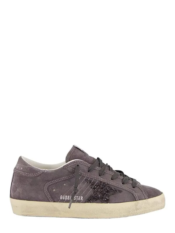GOLDEN GOOSE Super-star Glitter Star Sneakers - Grey