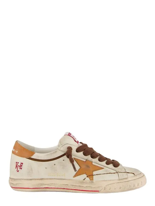 GOLDEN GOOSE Super-star Leather Sneakers - Orange