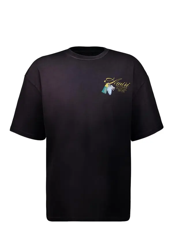 Amiri Chateau Keys Cotton T-shirt - Black