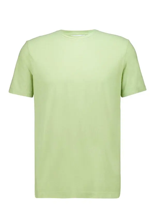 Boglioli Light Cotton Linen Crew Neck T-shirt - Green