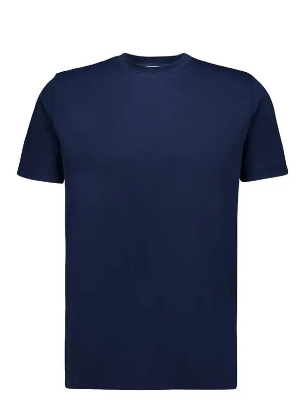 Boglioli Cotton Crew Neck T-shirt - Blue