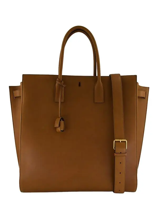 Saint Laurent Sac De Jour Large Leather Handbag - Brown