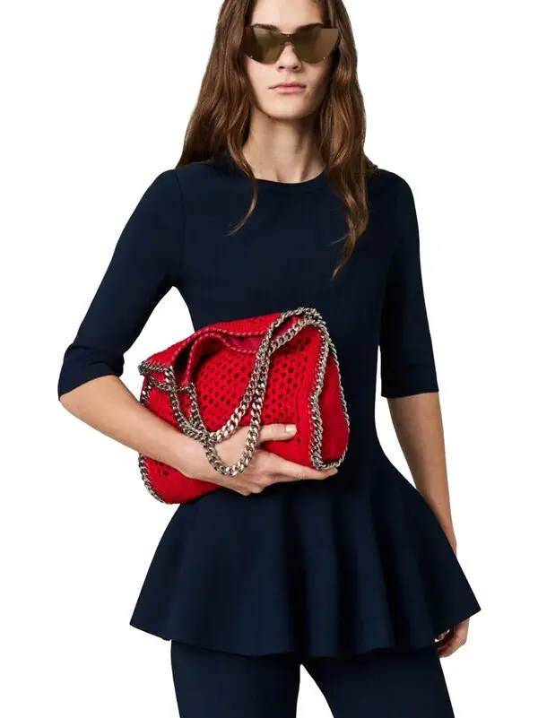Stella McCartney Falabella Mini Mesh Tote - Red