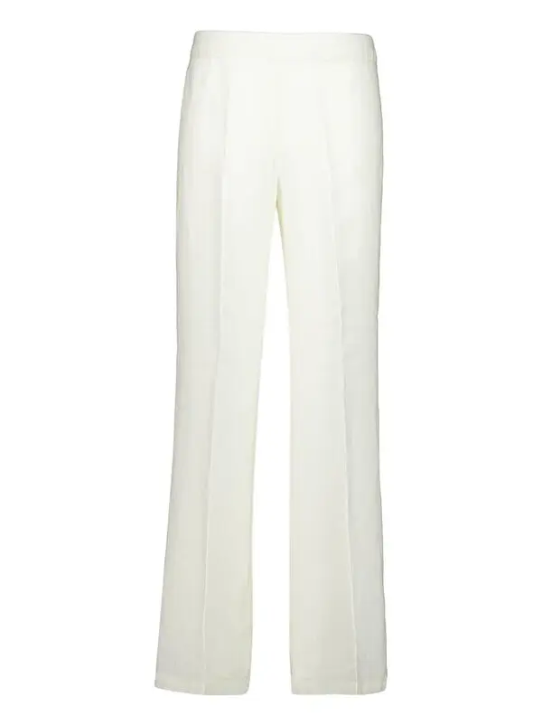 120% Lino Linen Casual Fit Trousers - Cream