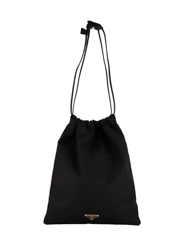 Prada Re-nylon Wish Drawstring Pouch - Black