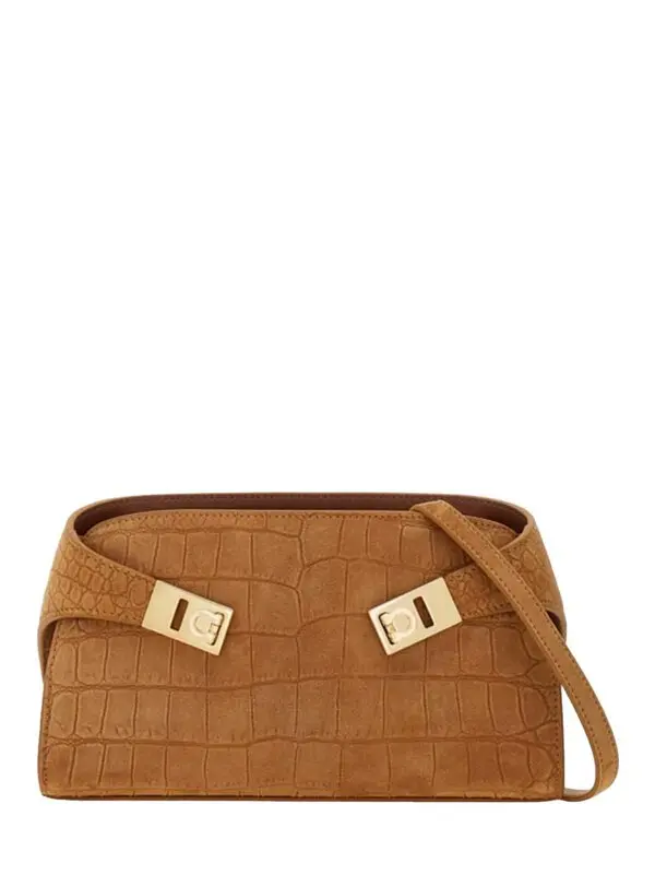FERRAGAMO Hug Mini Crossbody Bag - Orange
