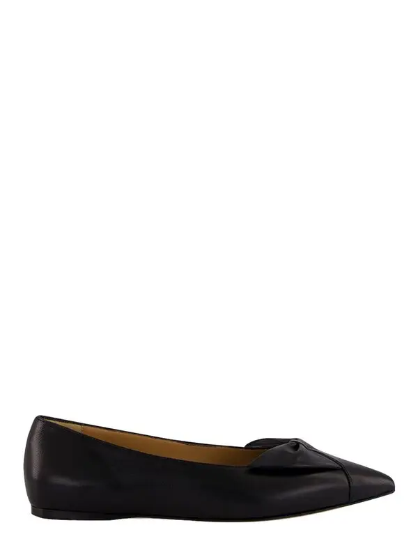 FERRAGAMO Soft Bow Ballet Flats - Black