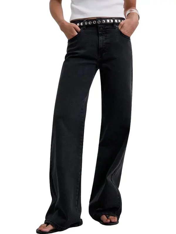 SCALPERS Bootcut Relax Denim - Black