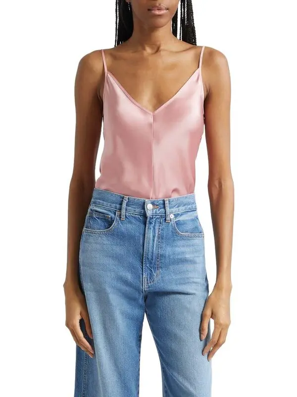 Veronica Beard Toby Silk-blend Camisole - Petal