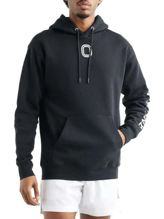 OVERTIME Cotton Fleece Hoodie - Black